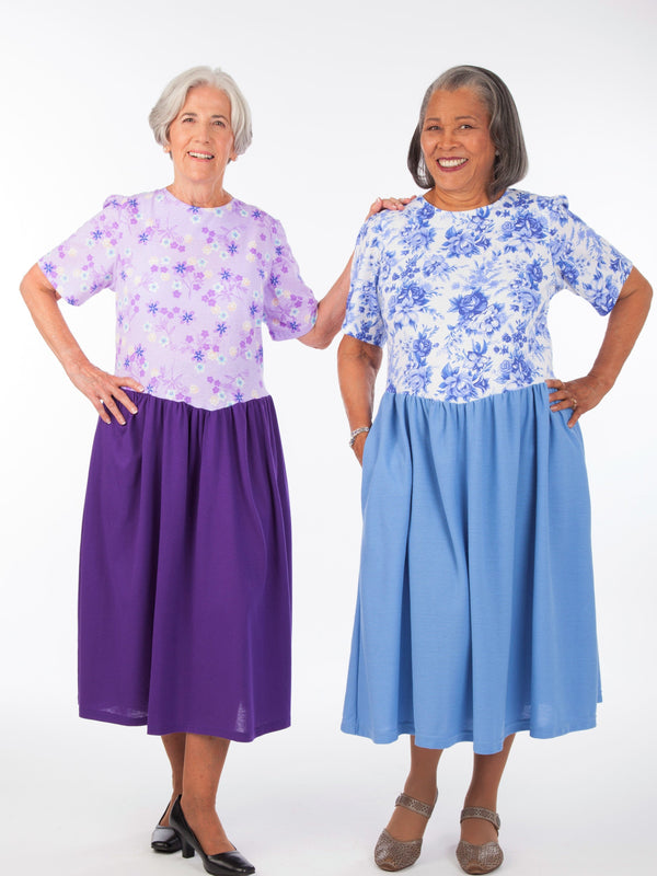 Solid Bottom Dress- Short or Long Sleeve!